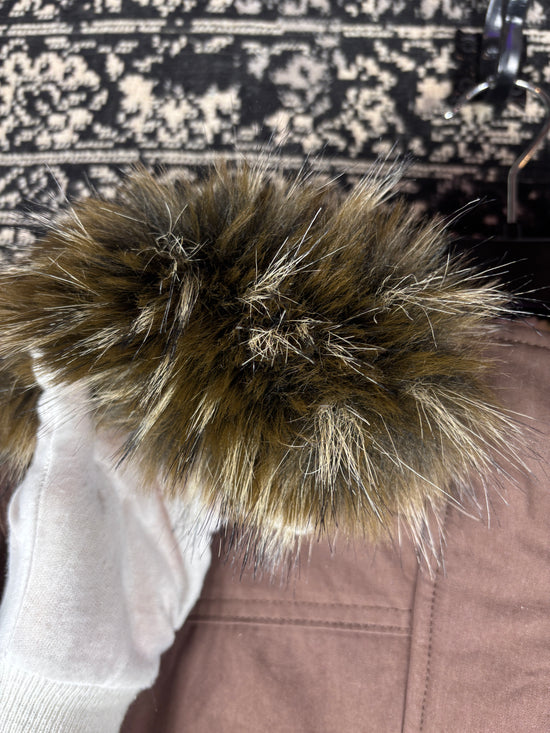 Women's Y2K Brown Faux Fur Hooded Jacket – Khuul